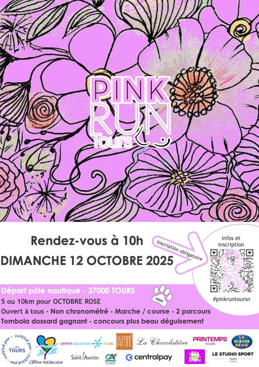 Pink Run Tours'N 2025 — Pôle Nautique de Tours , Tours — 12 oct. 2025